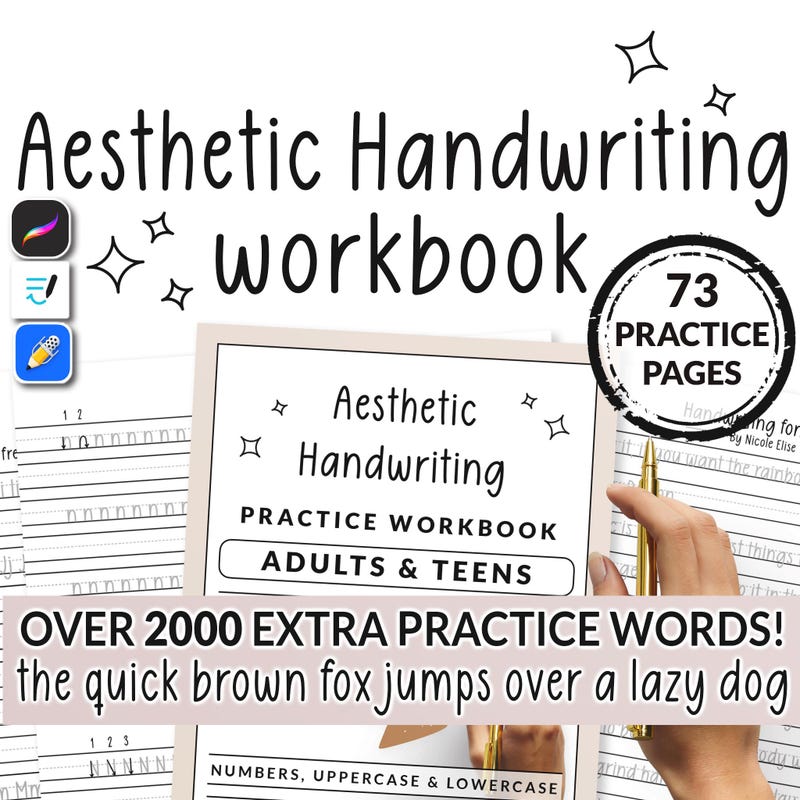 Practice Cursive on iPad - Etsy