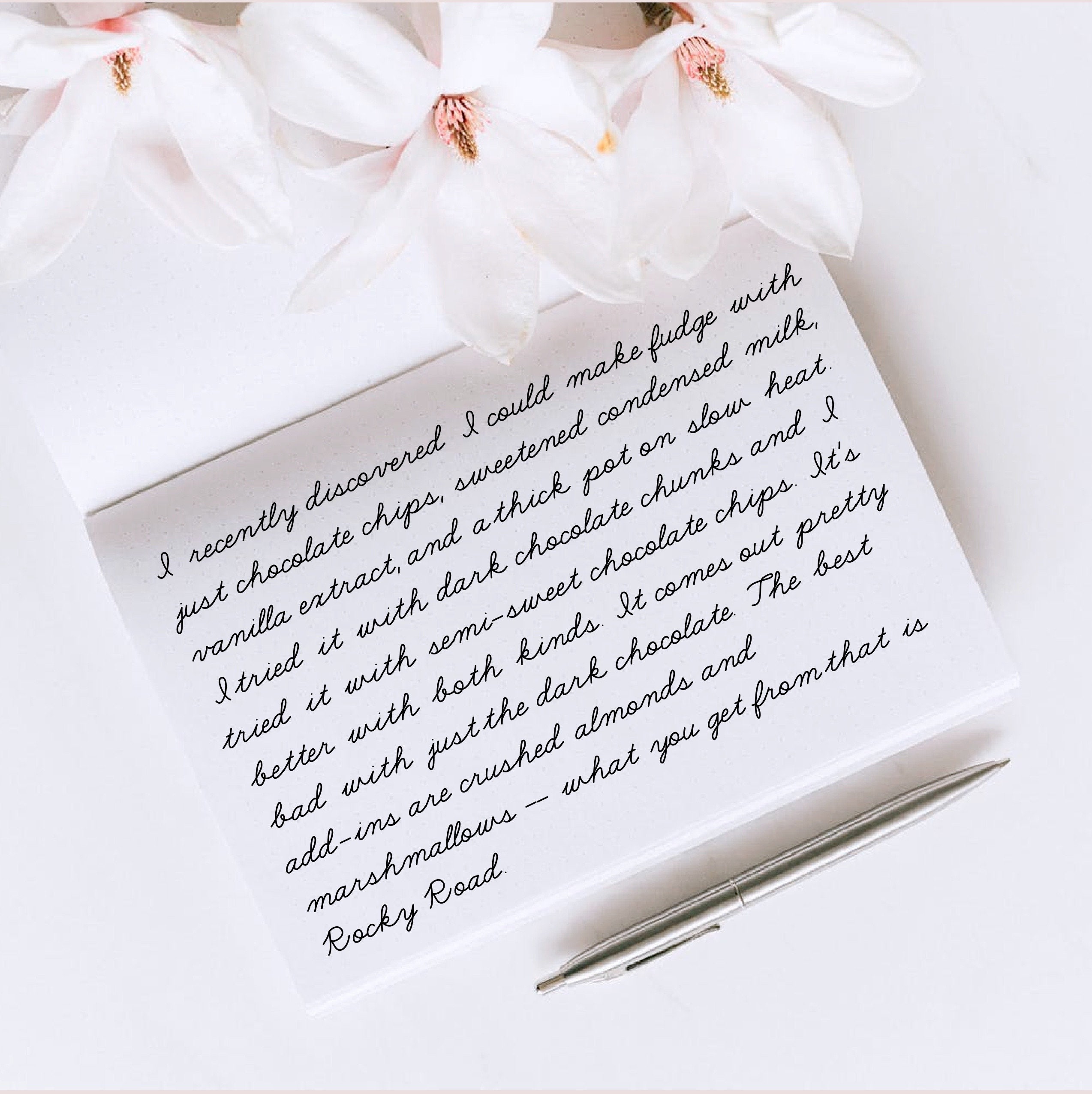 Cursive Handwritten Font for Note Taking, Cute Neat Writing Fun Written ...