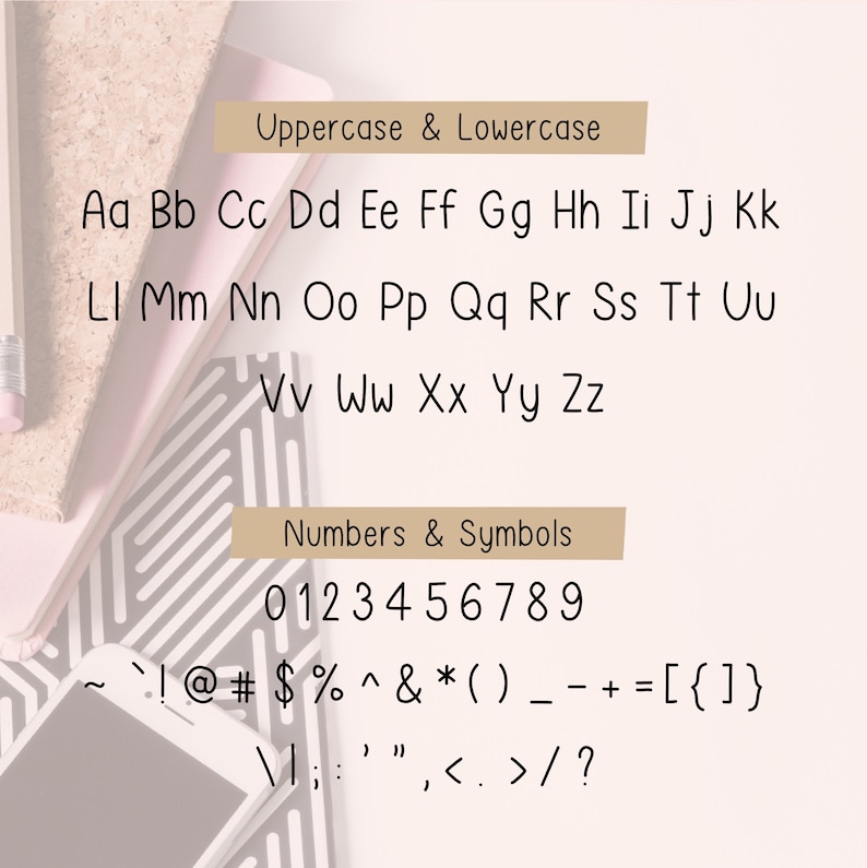 Study Session Handwritten Font for Note Taking, Cute Neat Writing ...