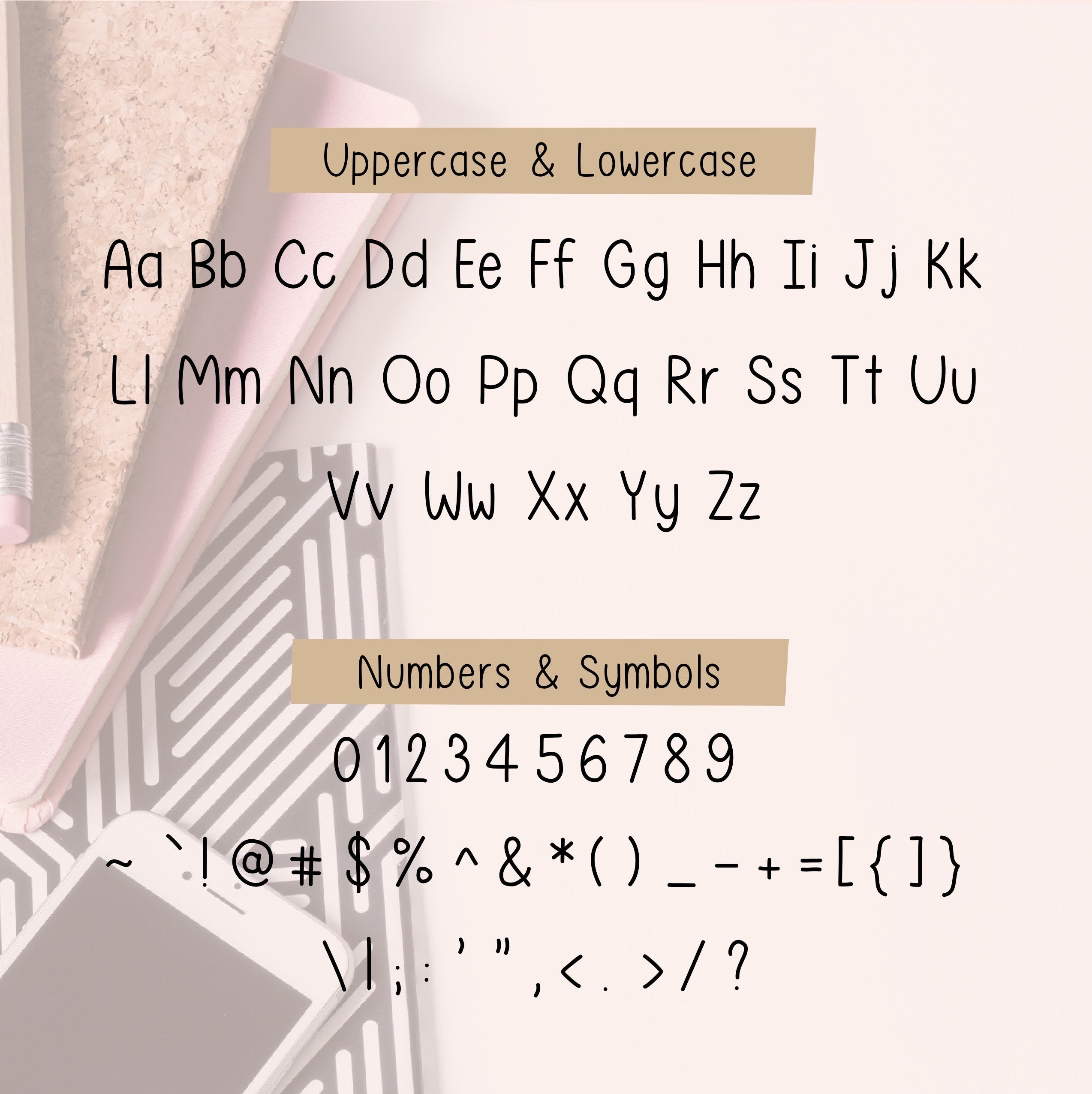 Study Session Handwritten Font for Note Taking, Cute Neat Writing ...