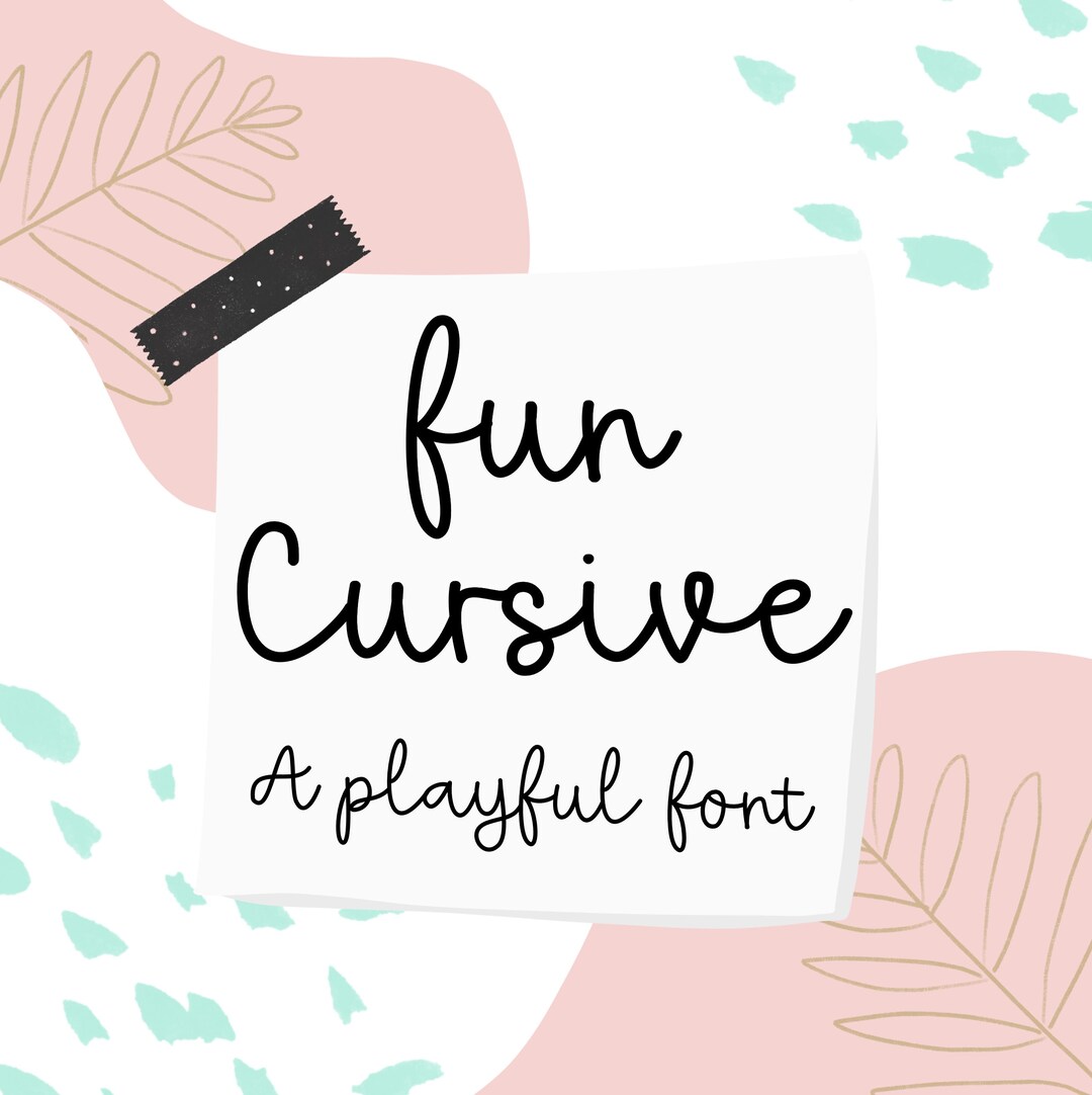 Fun Cursive Handwritten Font for Neat Cursive Writing | Written Student Handwriting | Digital ...