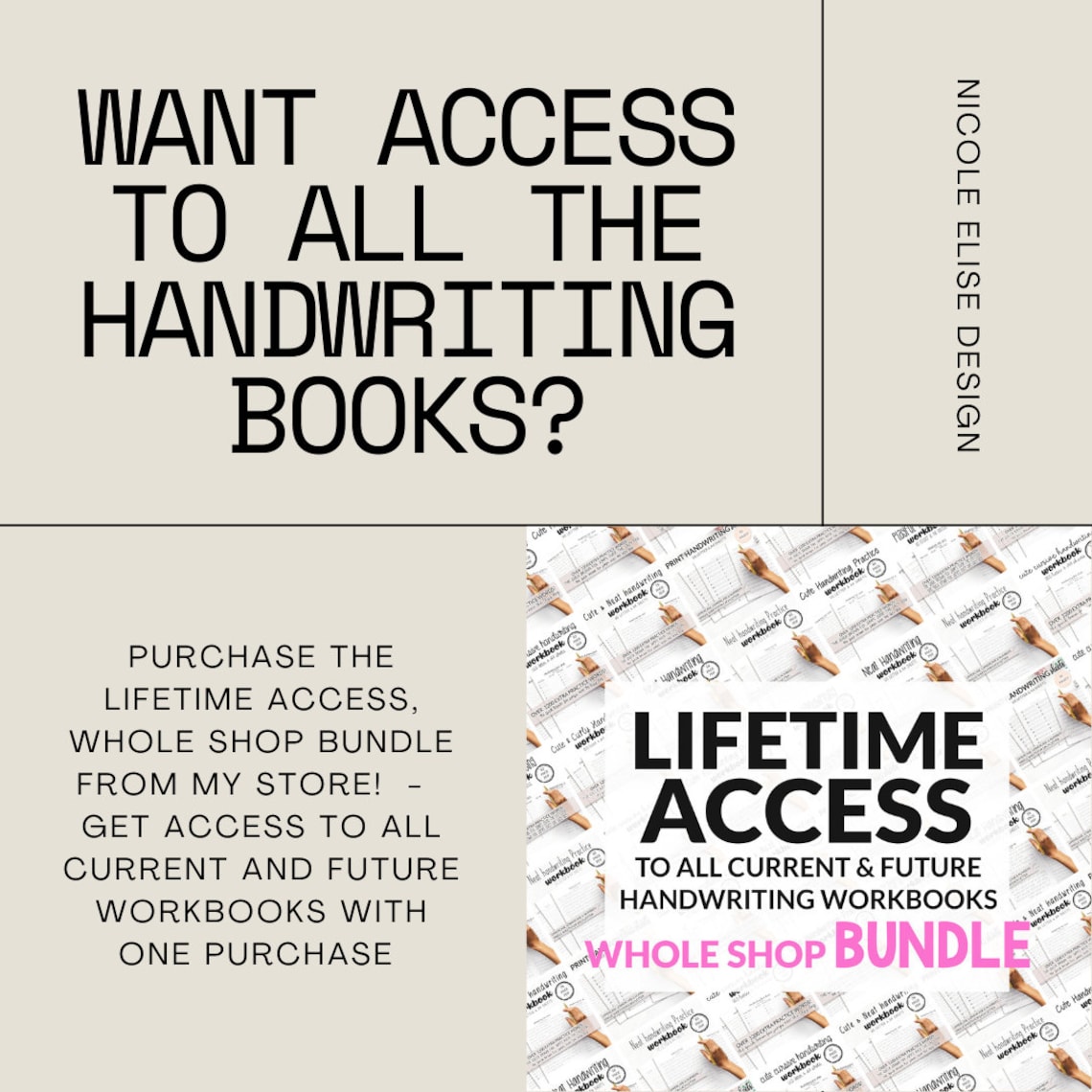 15 Page Dreamy Calligraphy Hand Writing Workbook PDF Practice Sheet ...