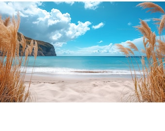 Virtual Background Beach Ocean View - Etsy