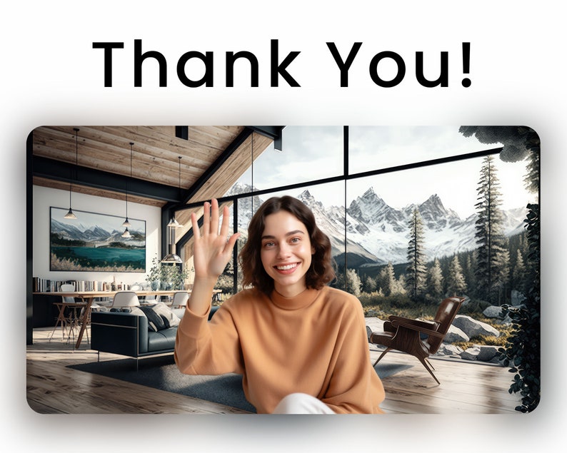 6 Pack | Cozy Cabin Chalet | Zoom Backgrounds | Mountains | Teams ...