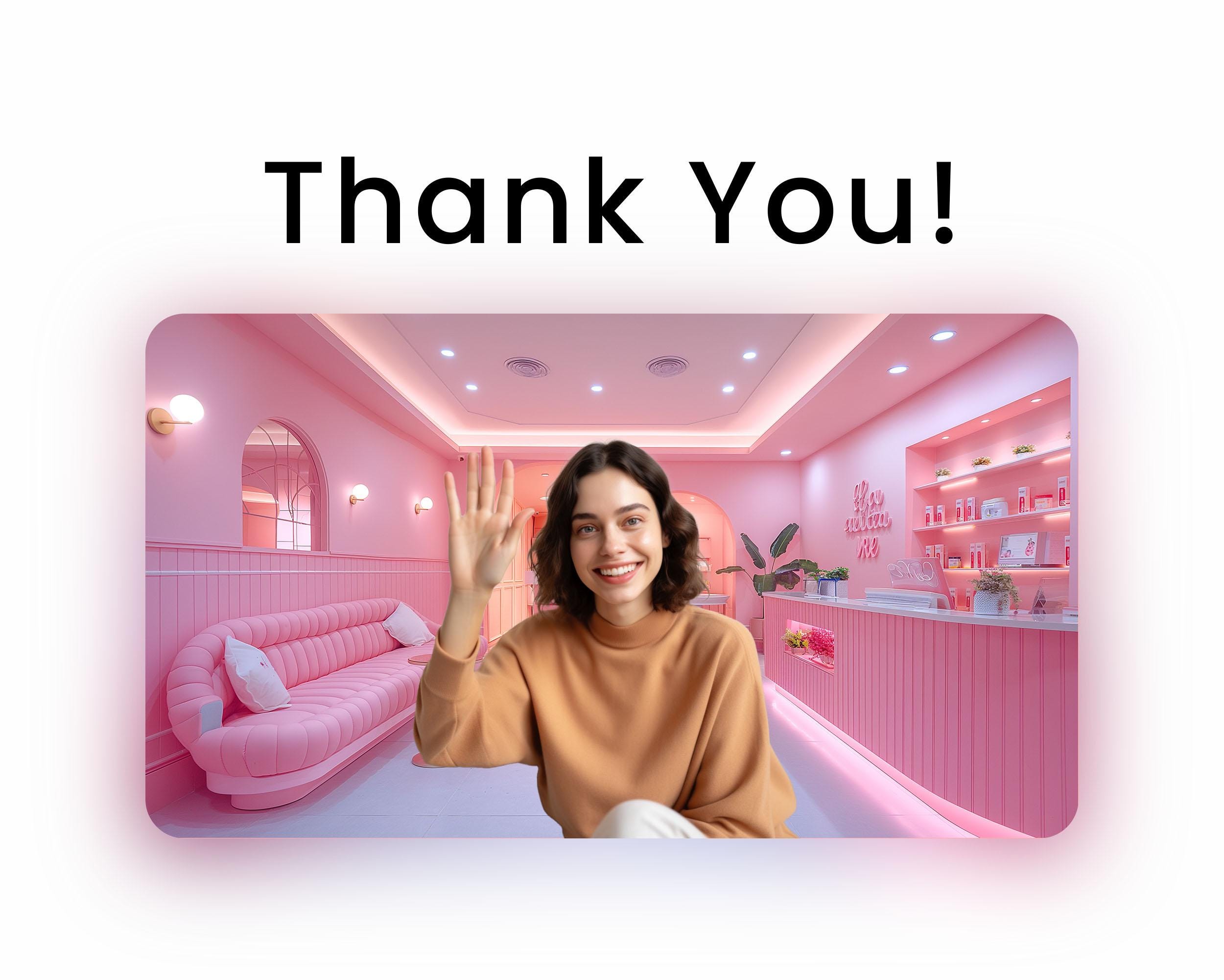Pink Virtual Background of Vet Clinic | Suitable for Zoom, Google Meet ...