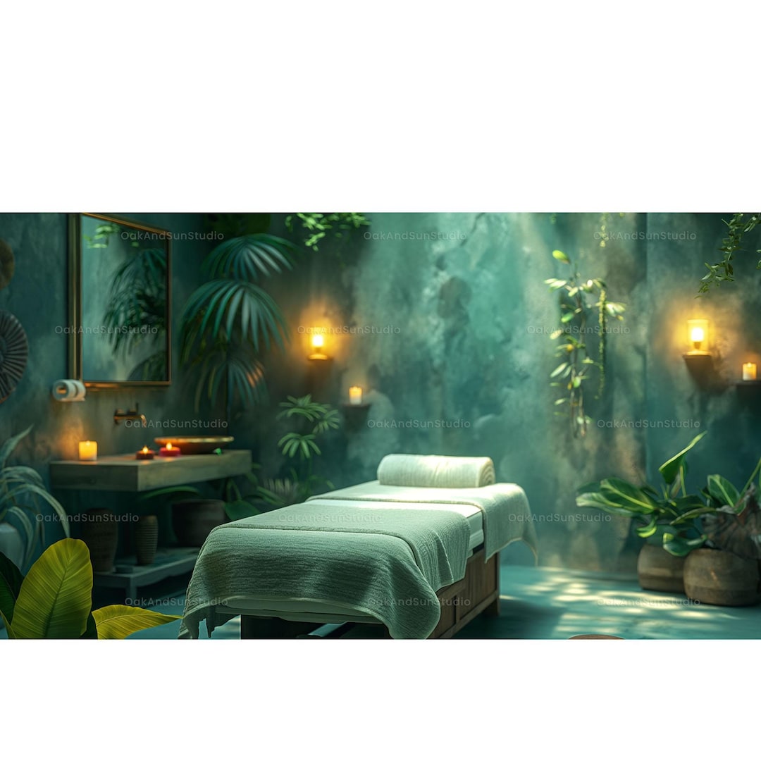 Realistic Virtual Background of the Massage Room | Zoom, Google Meet ...