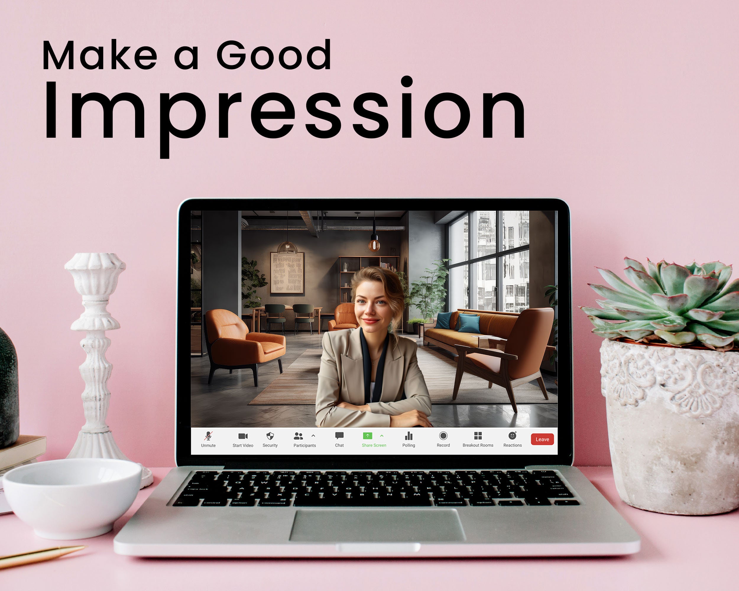 3 Backgrounds + 2 Gifts | Virtual Backgrounds of Luxurious Office With ...