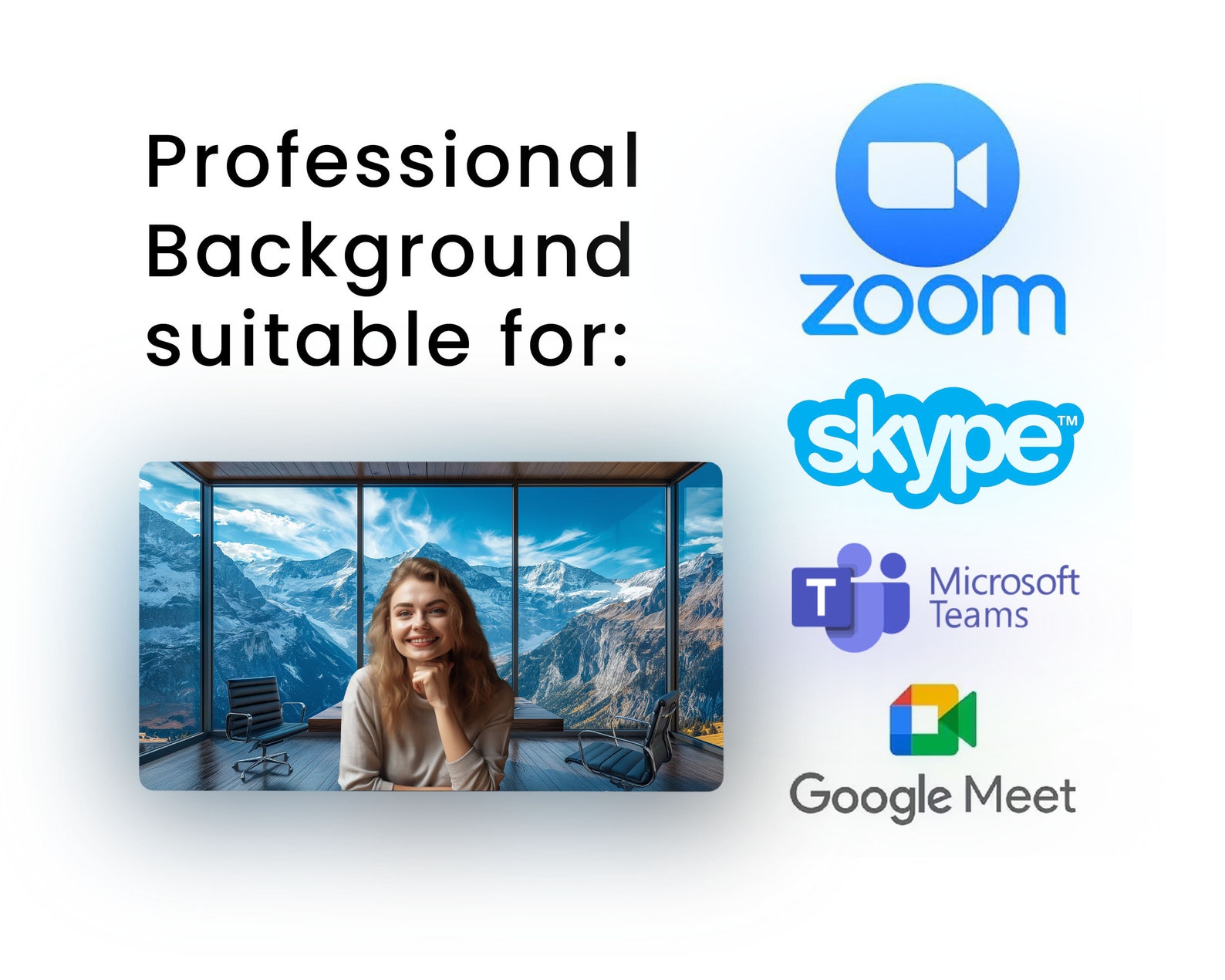 Alps Background for Zoom | Office Virtual Background | Teams Background ...
