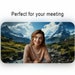 Realistic Virtual Background With Mountain View in Alps | Suitable for ...