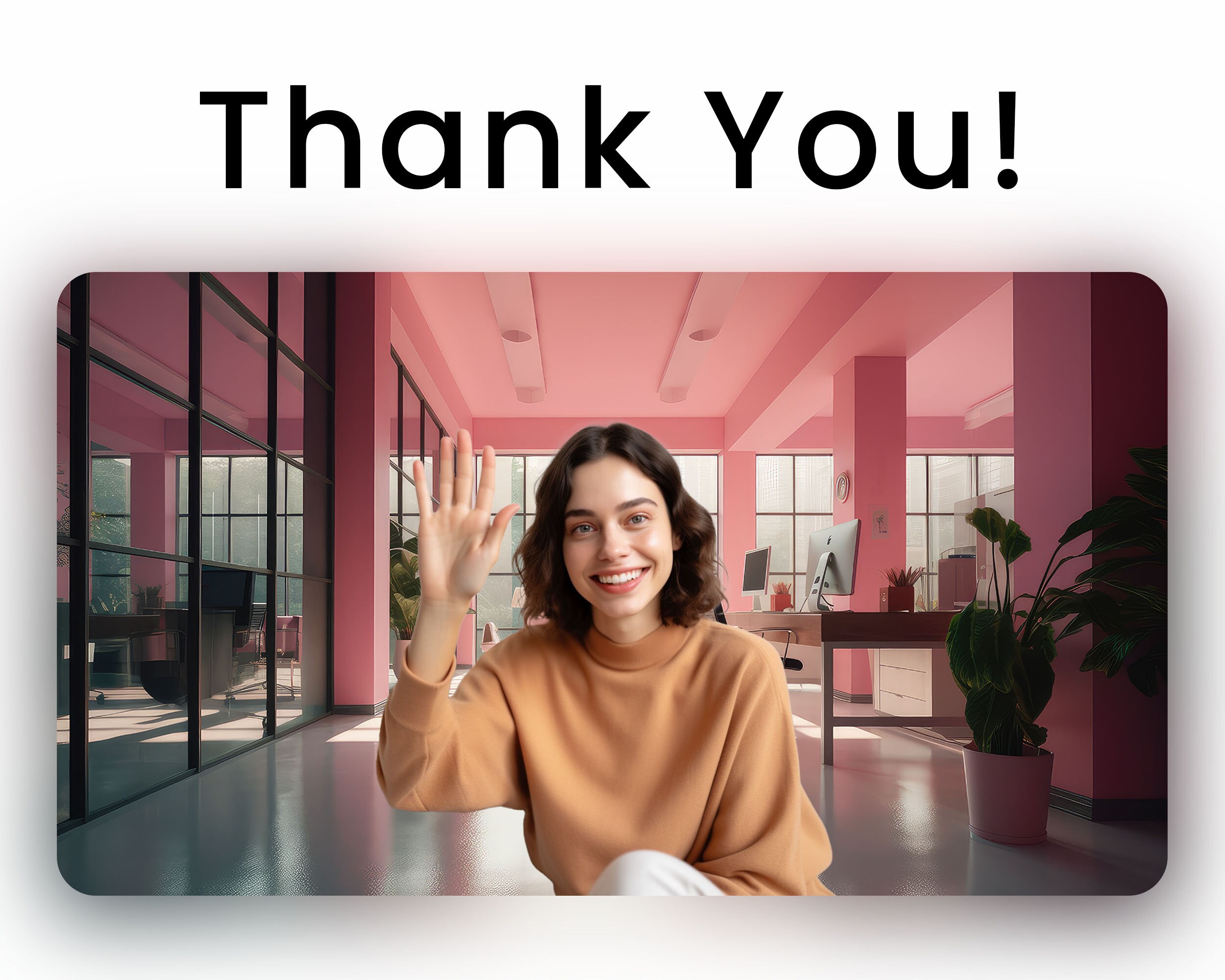 Virtual Background + 2 Gifts | Pink Office Barbie Style | Suitable for ...