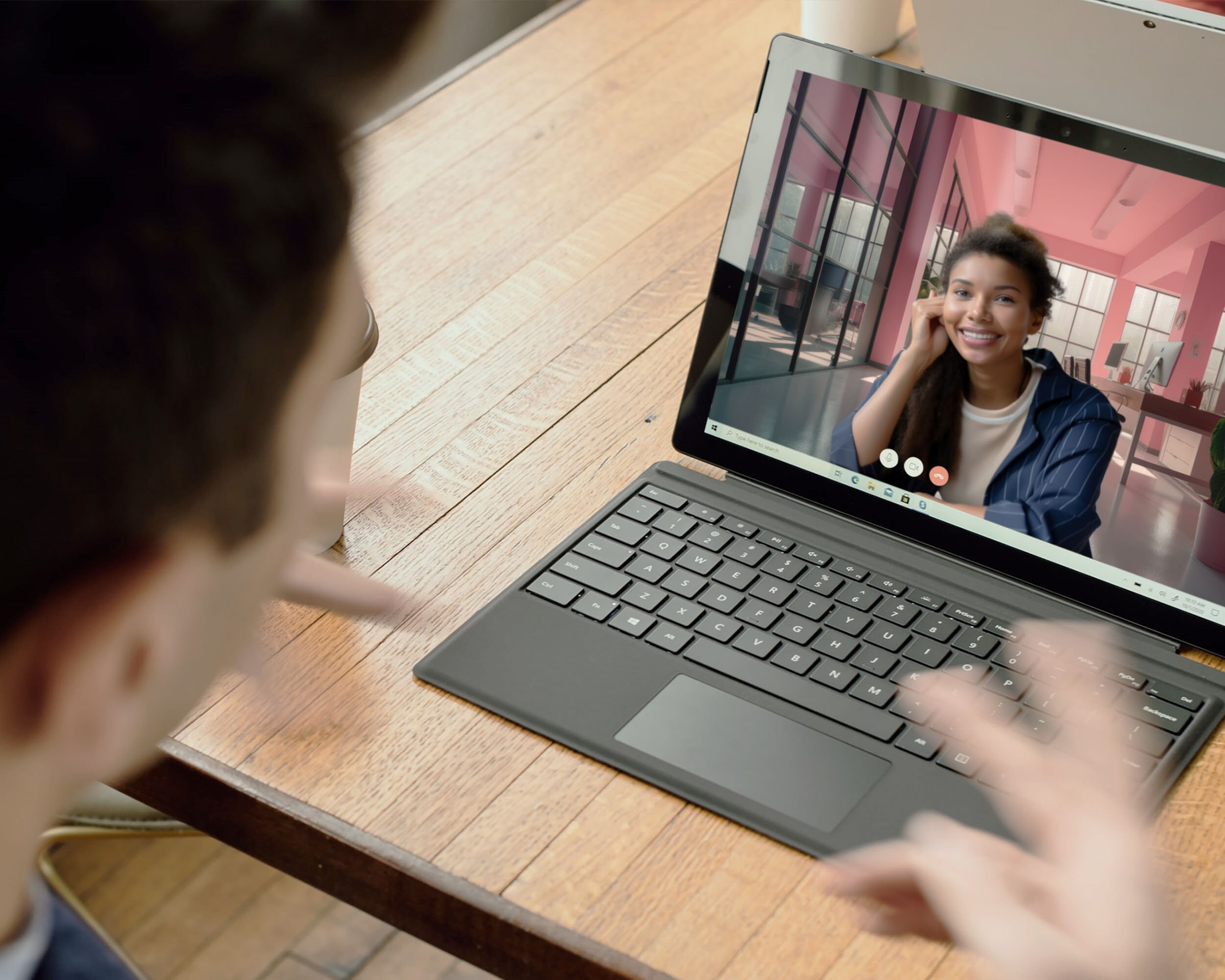 Virtual Background + 2 Gifts | Pink Office Barbie Style | Suitable for ...