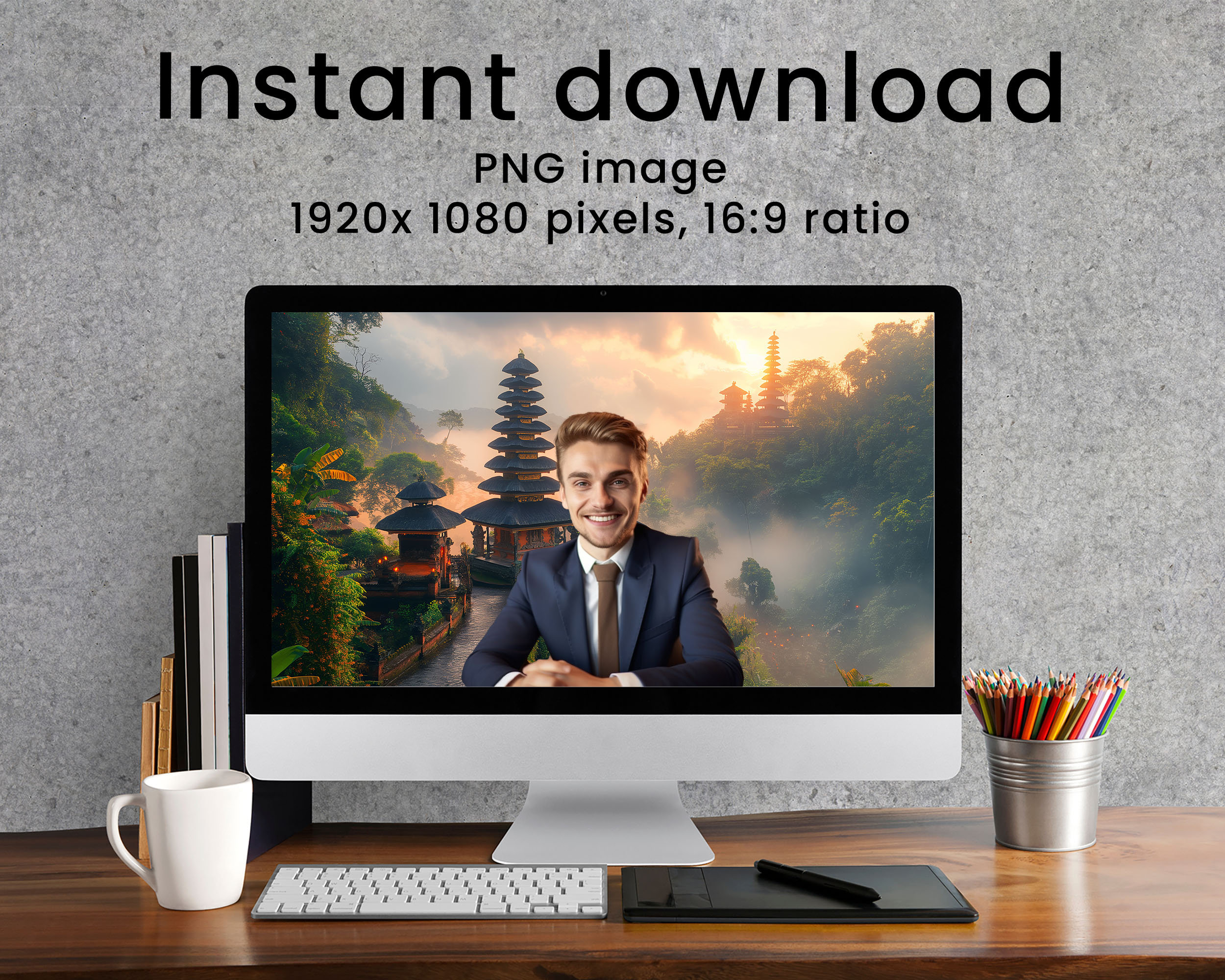 Bali Landscape Background for Zoom | Zoom, Meet, Microsoft Teams ...