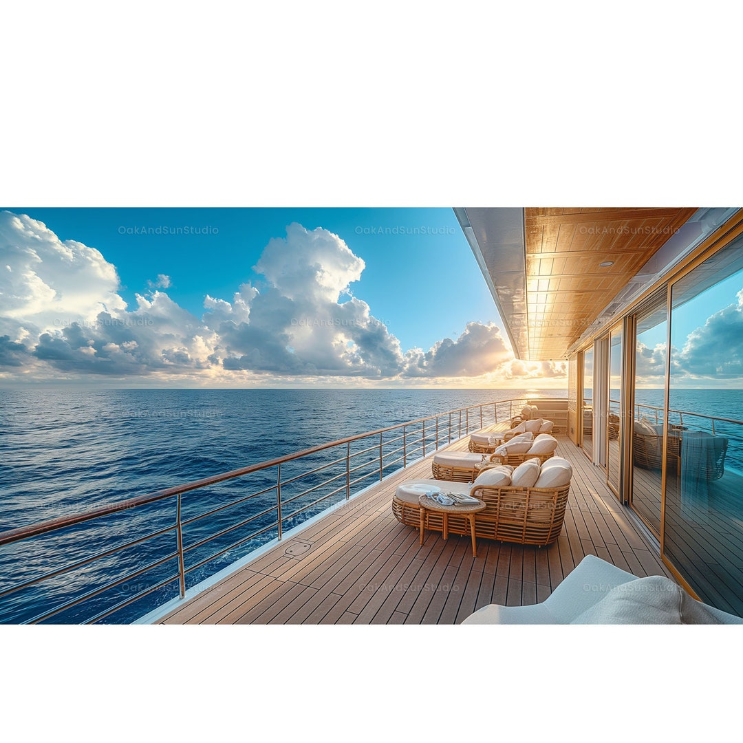 Zoom Background |deck of Cruise Ship in the Ocean | Zoom Virtual ...