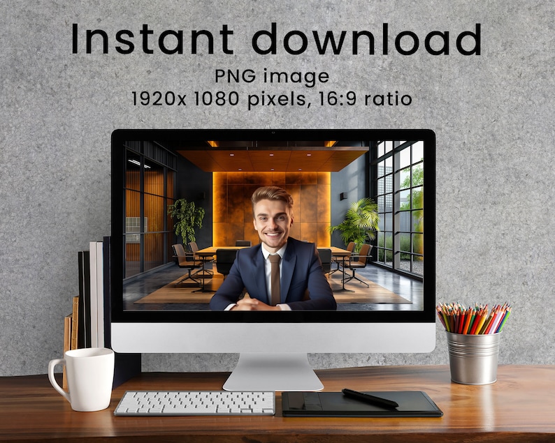 Brown Modern Meeting Room | Corporate Office | Zoom Virtual Backgrounds ...