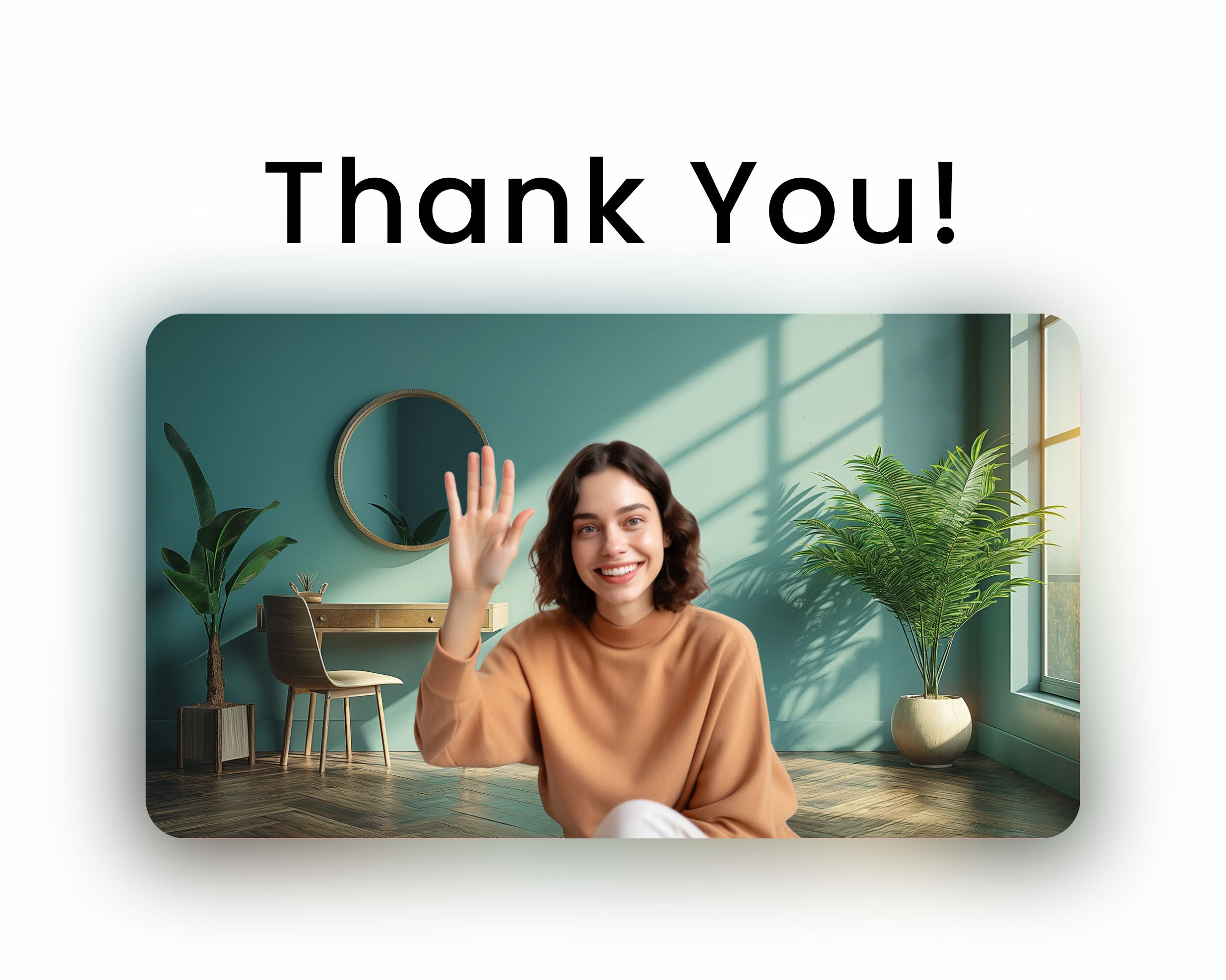 Realistic Virtual Background of Vanity Table in a Green Room With ...