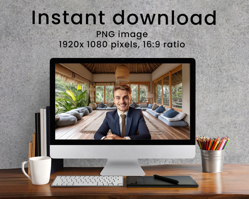 Realistic Virtual Background of the Meditation Room in Jungle ...