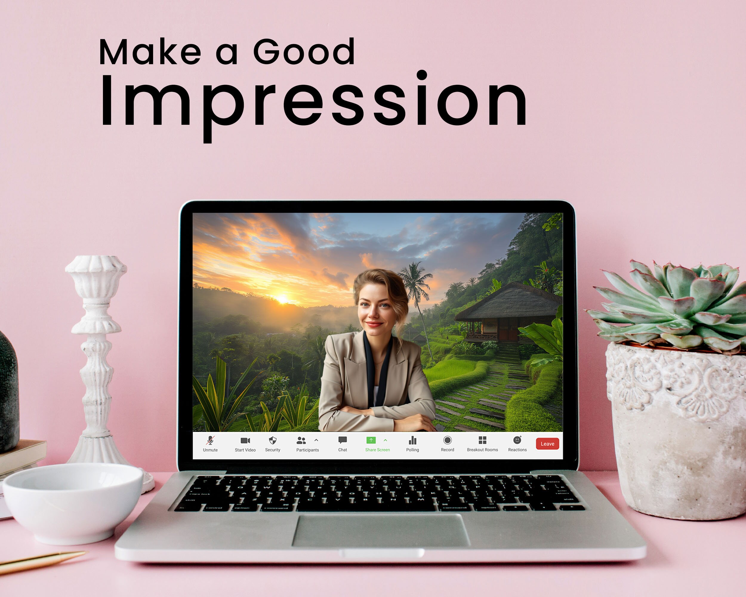 Bali Landscape Background for Zoom | Zoom, Meet, Microsoft Teams ...