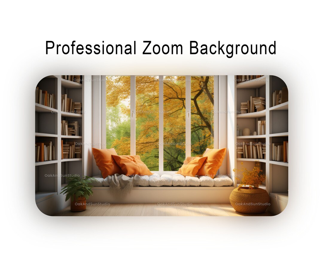 Window Seat Reading Corner Bookcase Autumn in a Window Fall Atmosphere ...