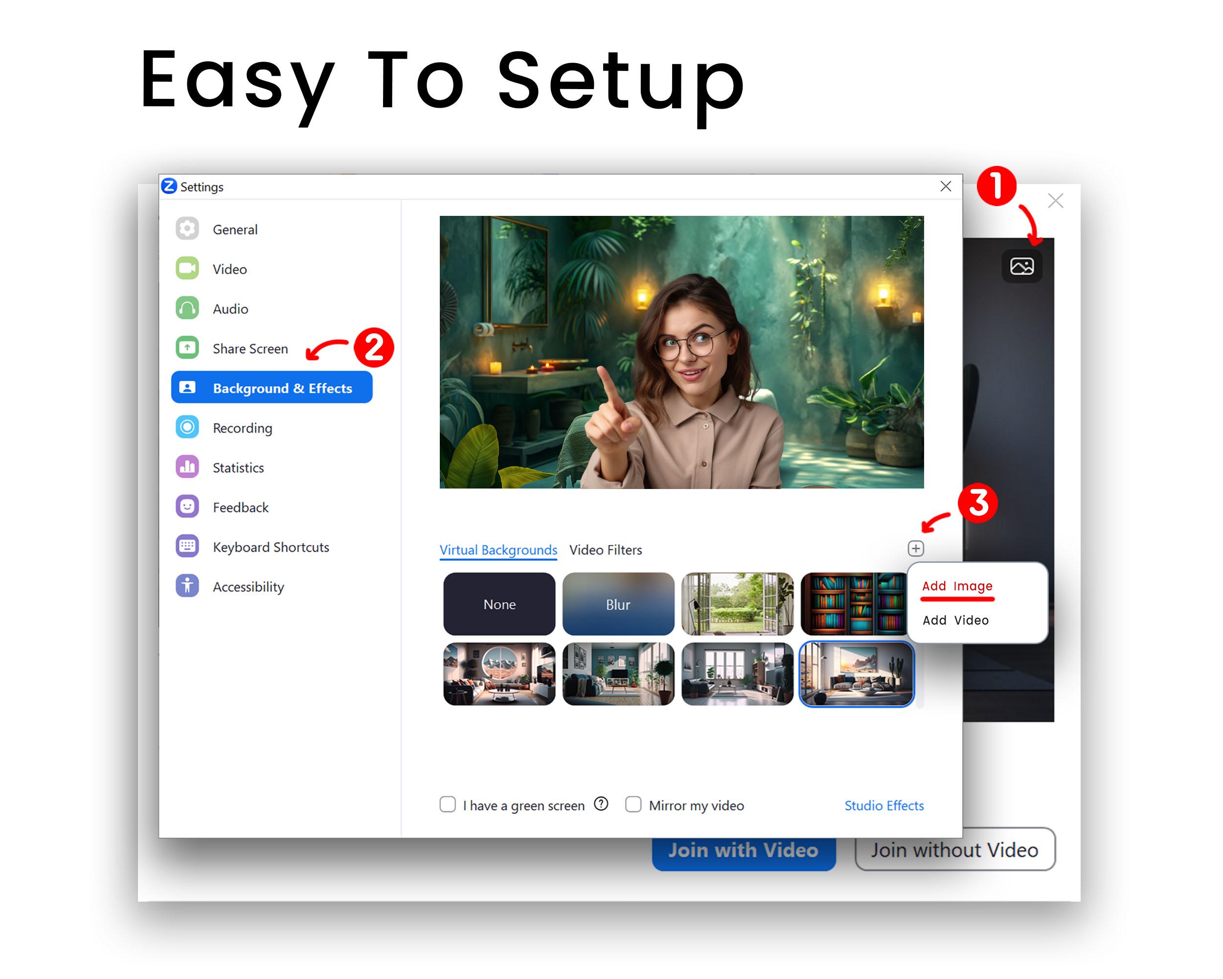Realistic Virtual Background of the Massage Room | Zoom, Google Meet ...