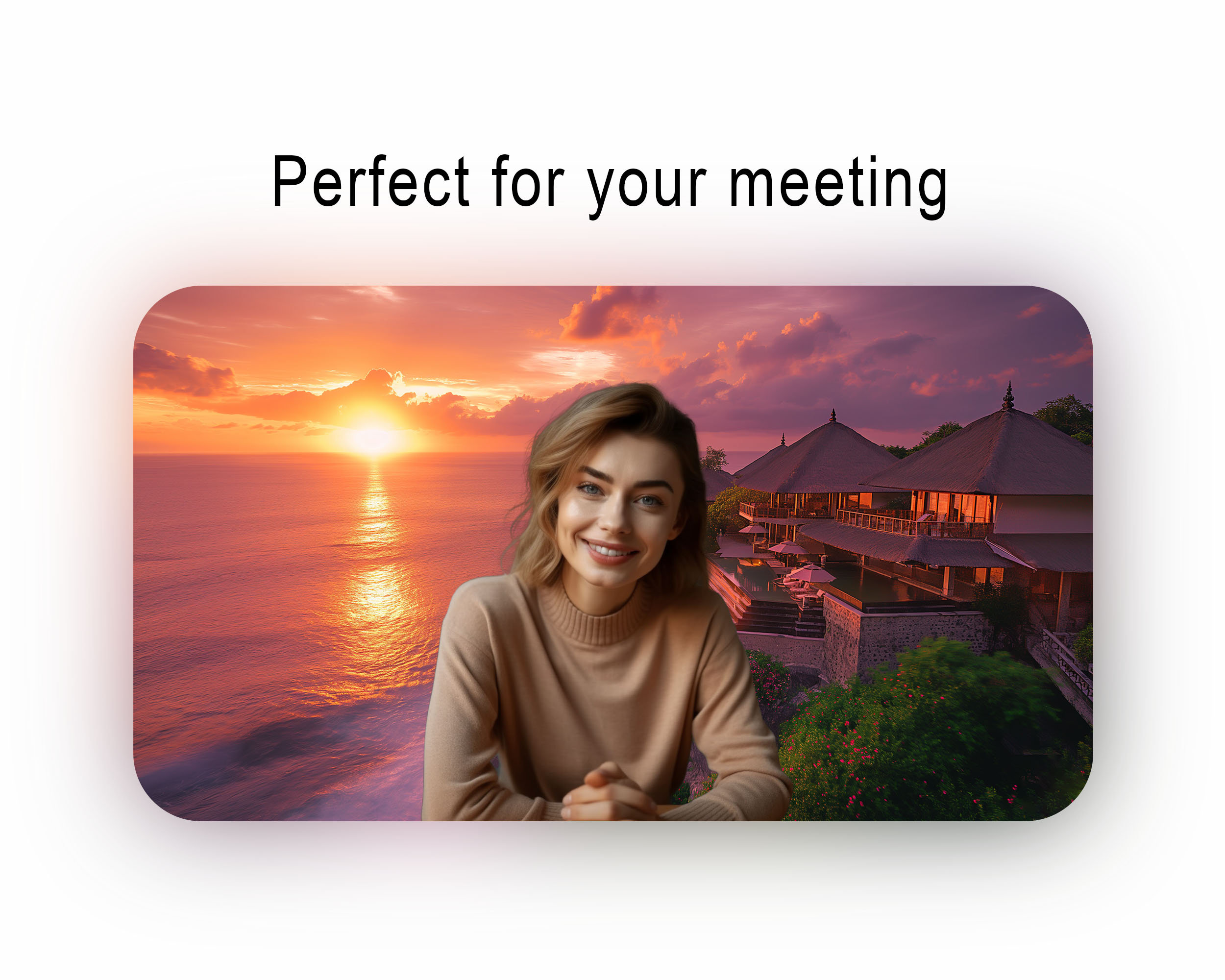 Sunset Sea View Background for Zoom | Zoom, Meet, Microsoft Teams ...