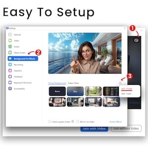 Zoom Background | Deck of Cruise Ship in the Ocean | Zoom Virtual ...