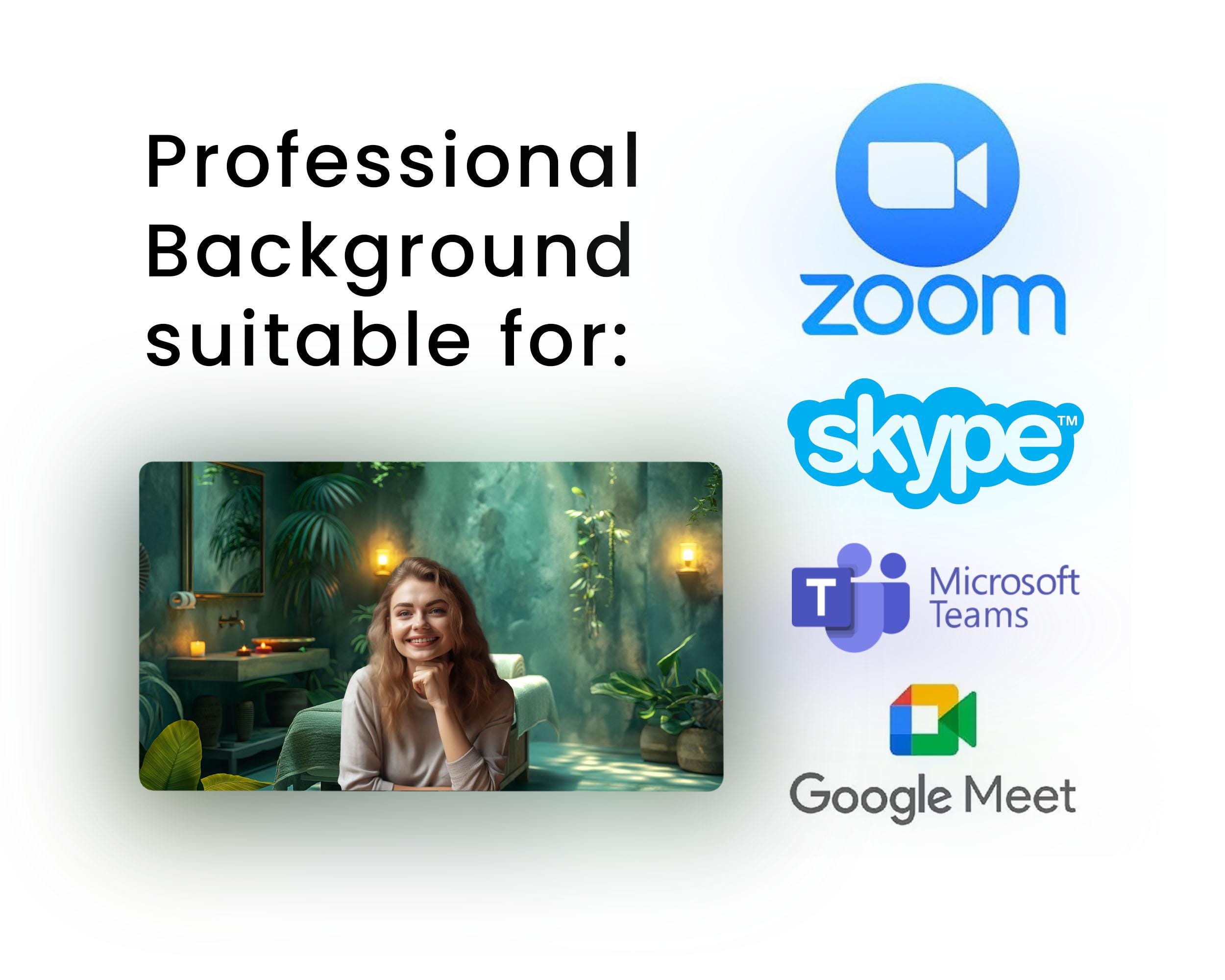 Realistic Virtual Background of the Massage Room | Zoom, Google Meet ...