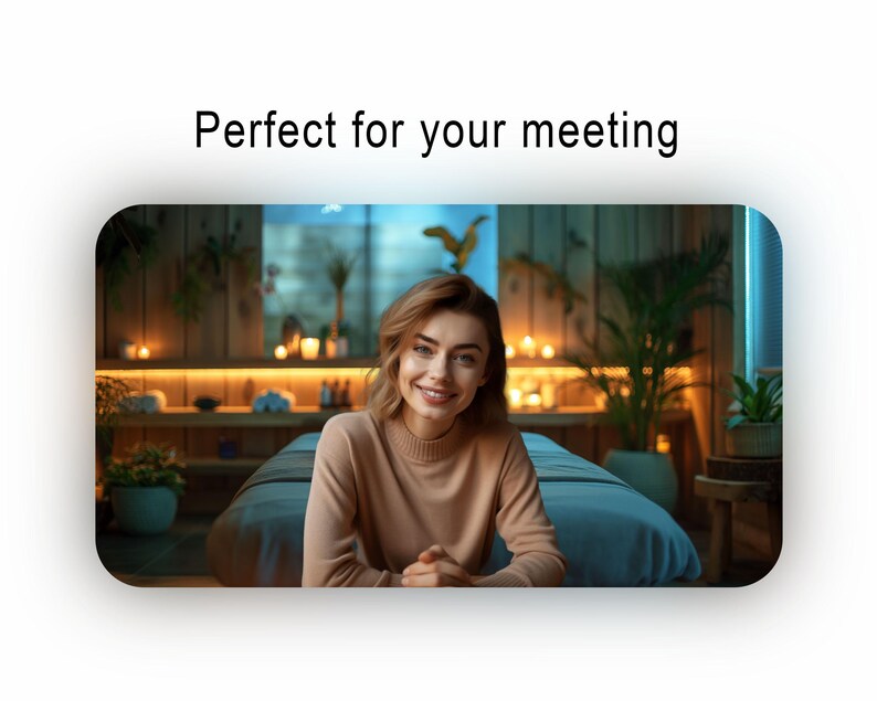 Realistic Virtual Background of the Massage Room | Zoom, Google Meet ...