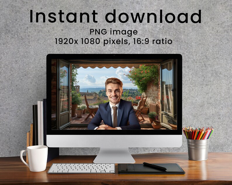 Italy Inspired Zoom Background | Suitable for Zoom, Google Meet ...