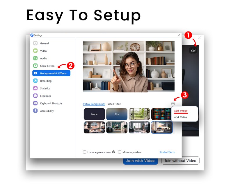 Zoom Background Bookshelf White Bookshelf With Books and Souvenirs ...