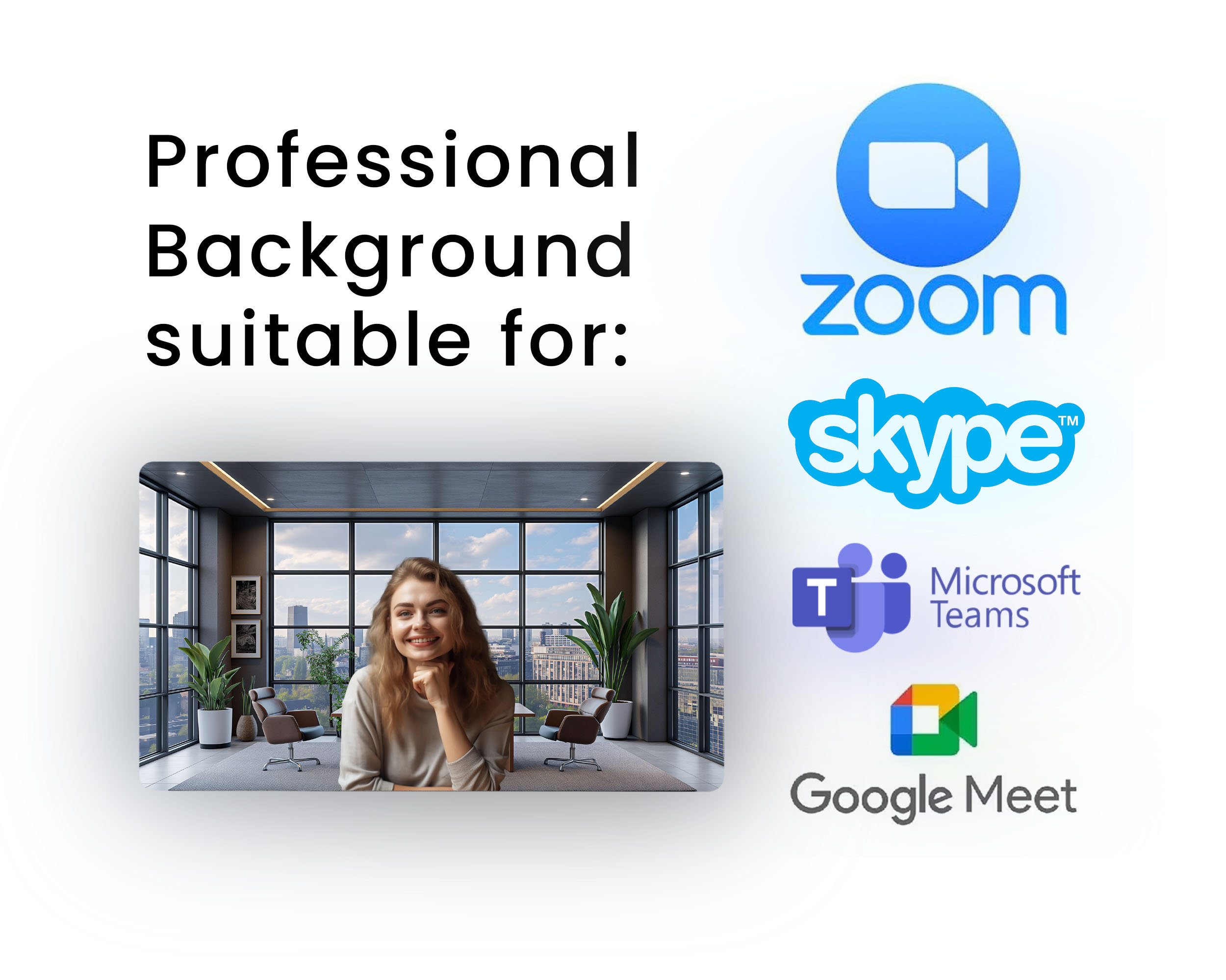 City View Office | Zoom Virtual Backgrounds | Microsoft Teams ...