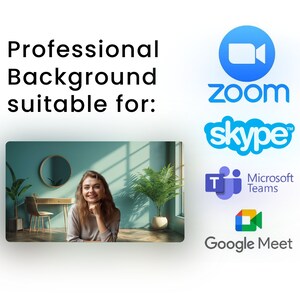 Realistic Virtual Background of Vanity Table in a Green Room With ...