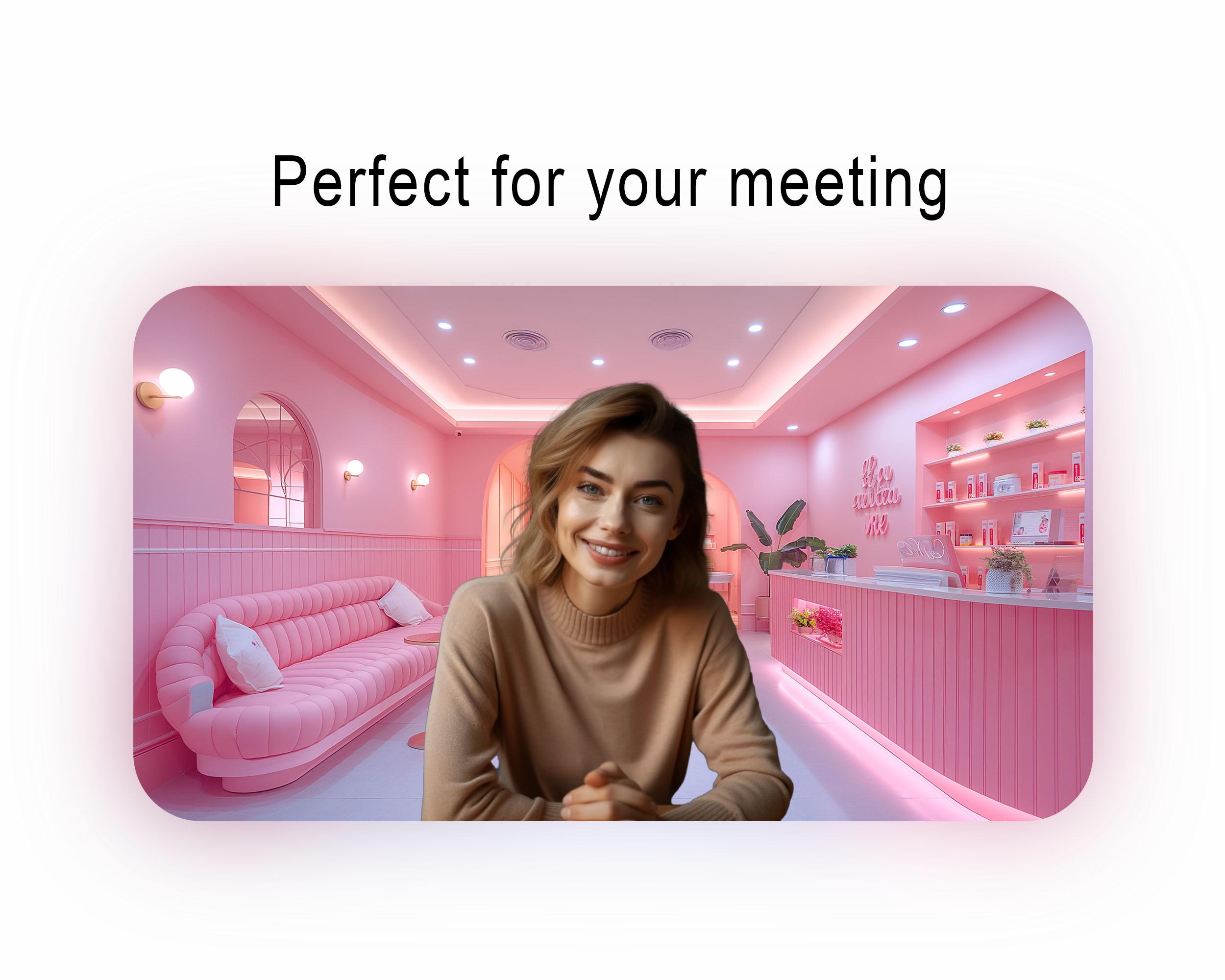 Pink Virtual Background of Vet Clinic | Suitable for Zoom, Google Meet ...