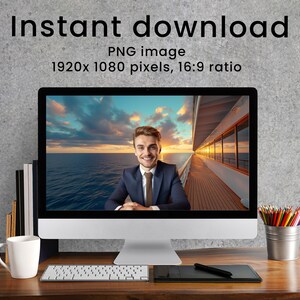 Zoom Background | Deck of Cruise Ship in the Ocean | Zoom Virtual ...