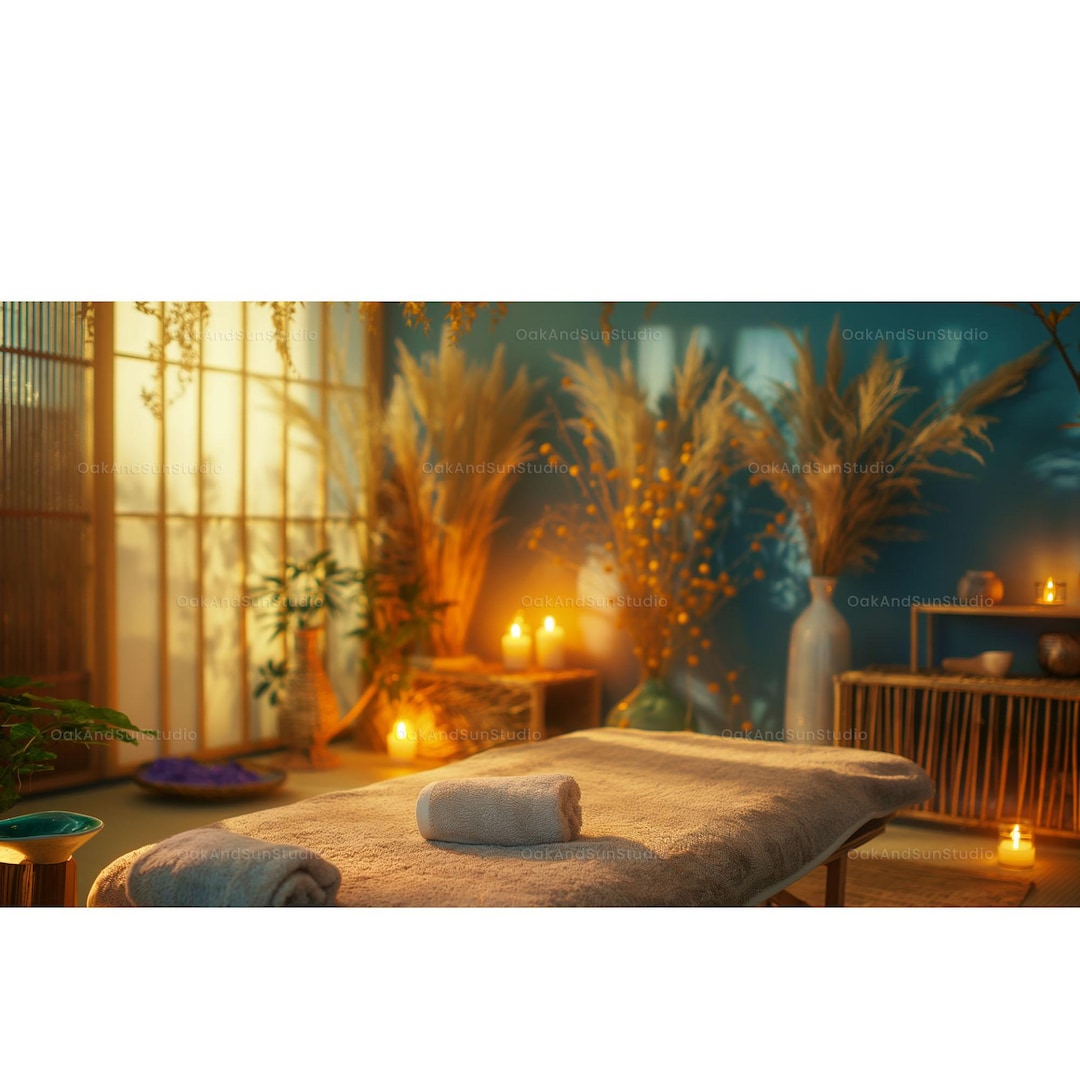 Realistic Virtual Background of the Massage Room | Zoom, Google Meet ...