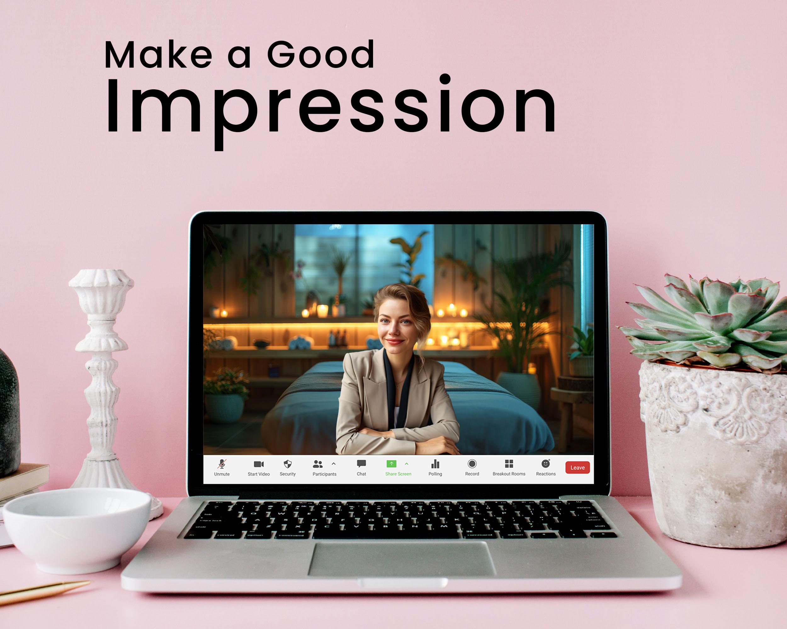 Realistic Virtual Background of the Massage Room | Zoom, Google Meet ...