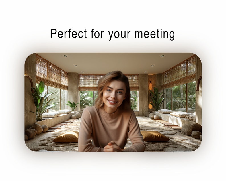 Realistic Virtual Background of the Meditation Room With Wicked Decor ...