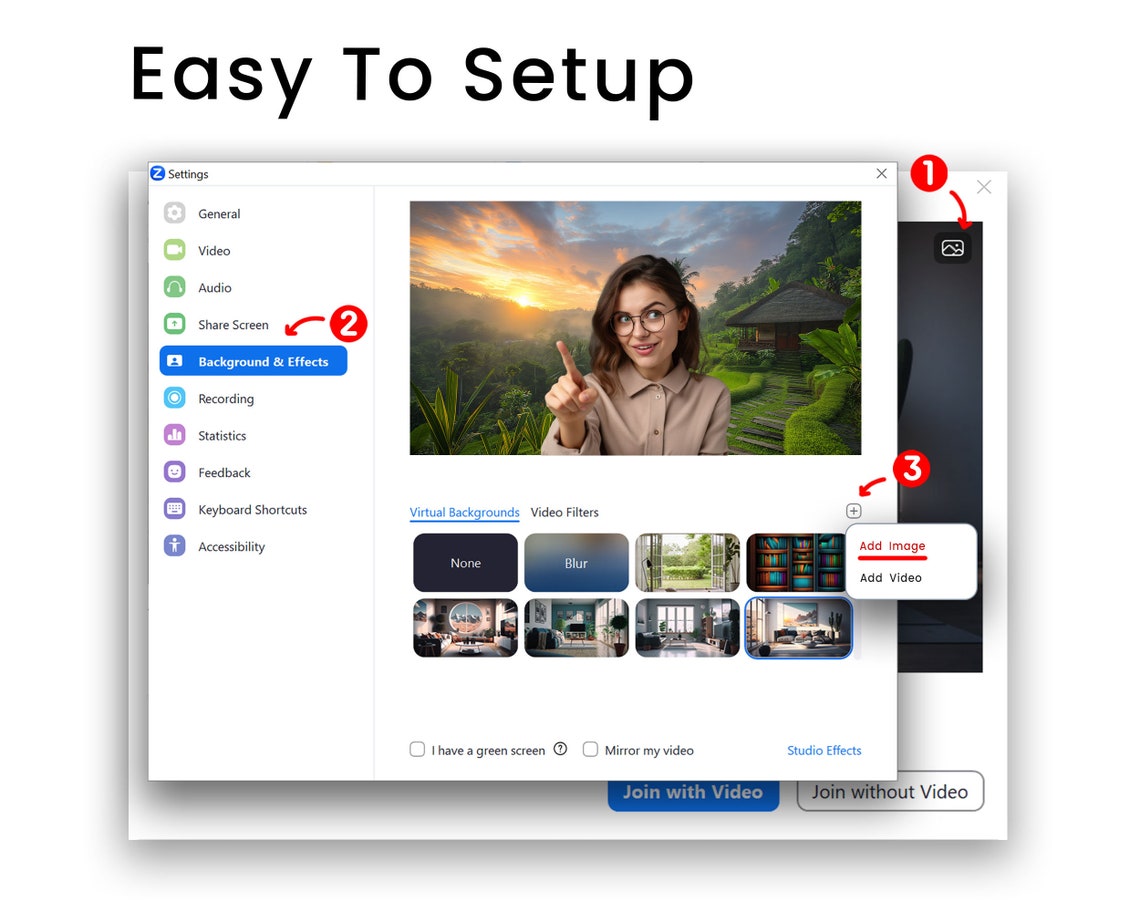 Bali Landscape Background for Zoom | Zoom, Meet, Microsoft Teams ...