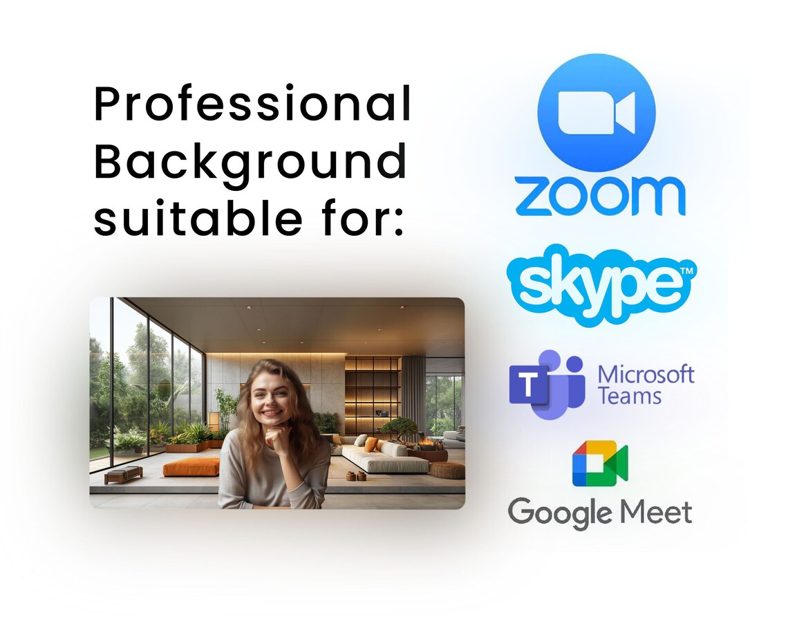 Realistic Virtual Background of a Lobby With Lounge Vibes Suitable for ...