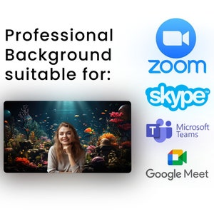 Realistic Virtual Background With Aquarium View for Ocean and Sea ...