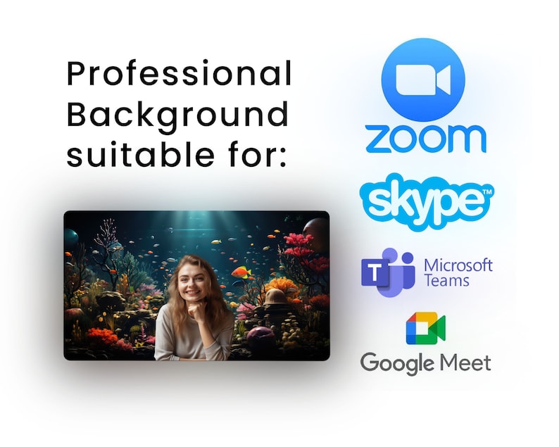 Realistic Virtual Background With Aquarium View for Ocean and Sea ...