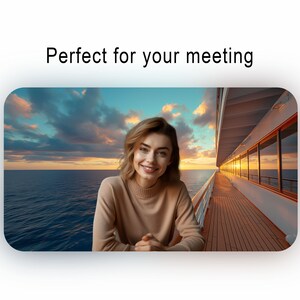 Zoom Background Deck of Cruise Ship in the Ocean Zoom Virtual ...