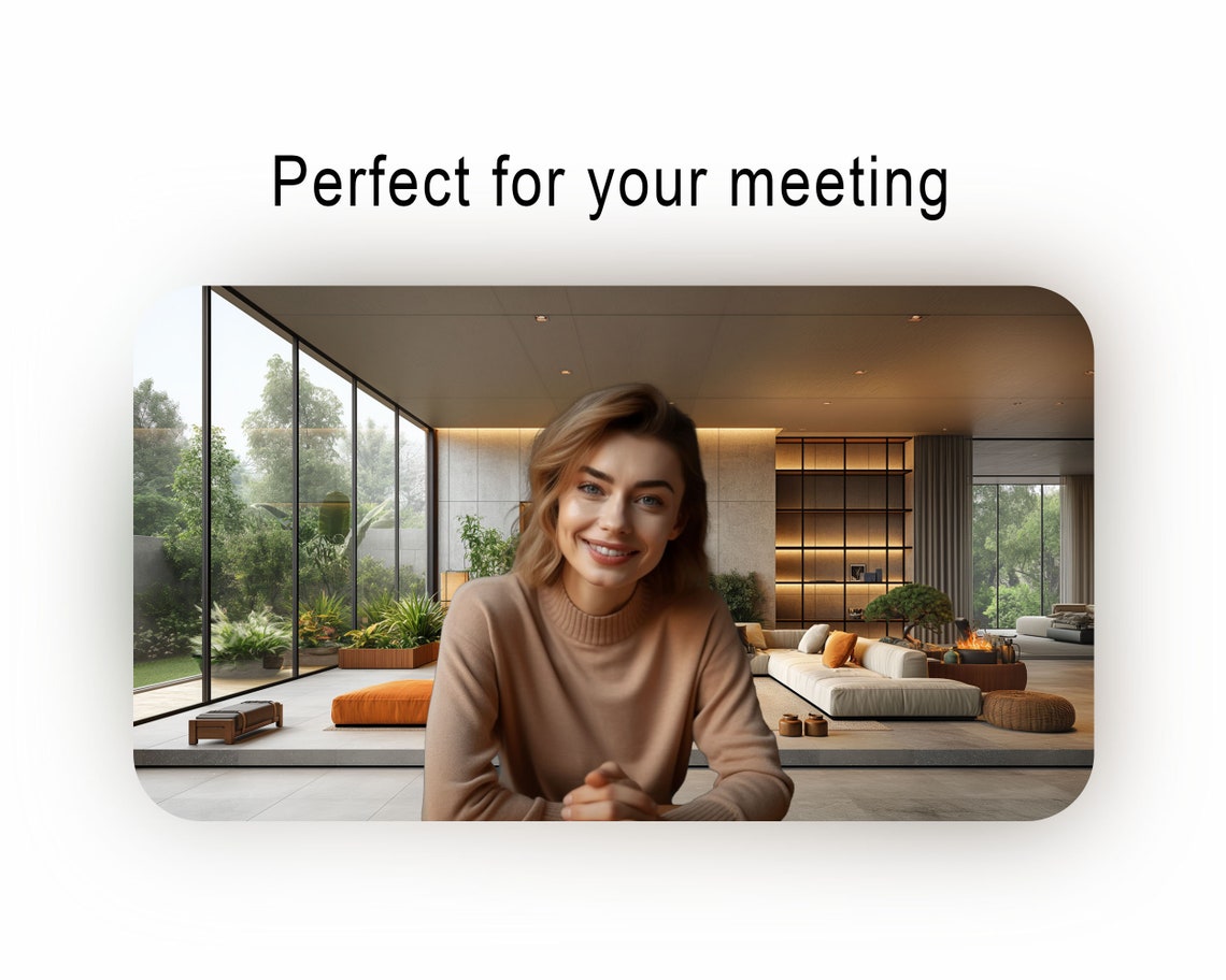 Realistic Virtual Background of a Lobby With Lounge Vibes | Suitable ...