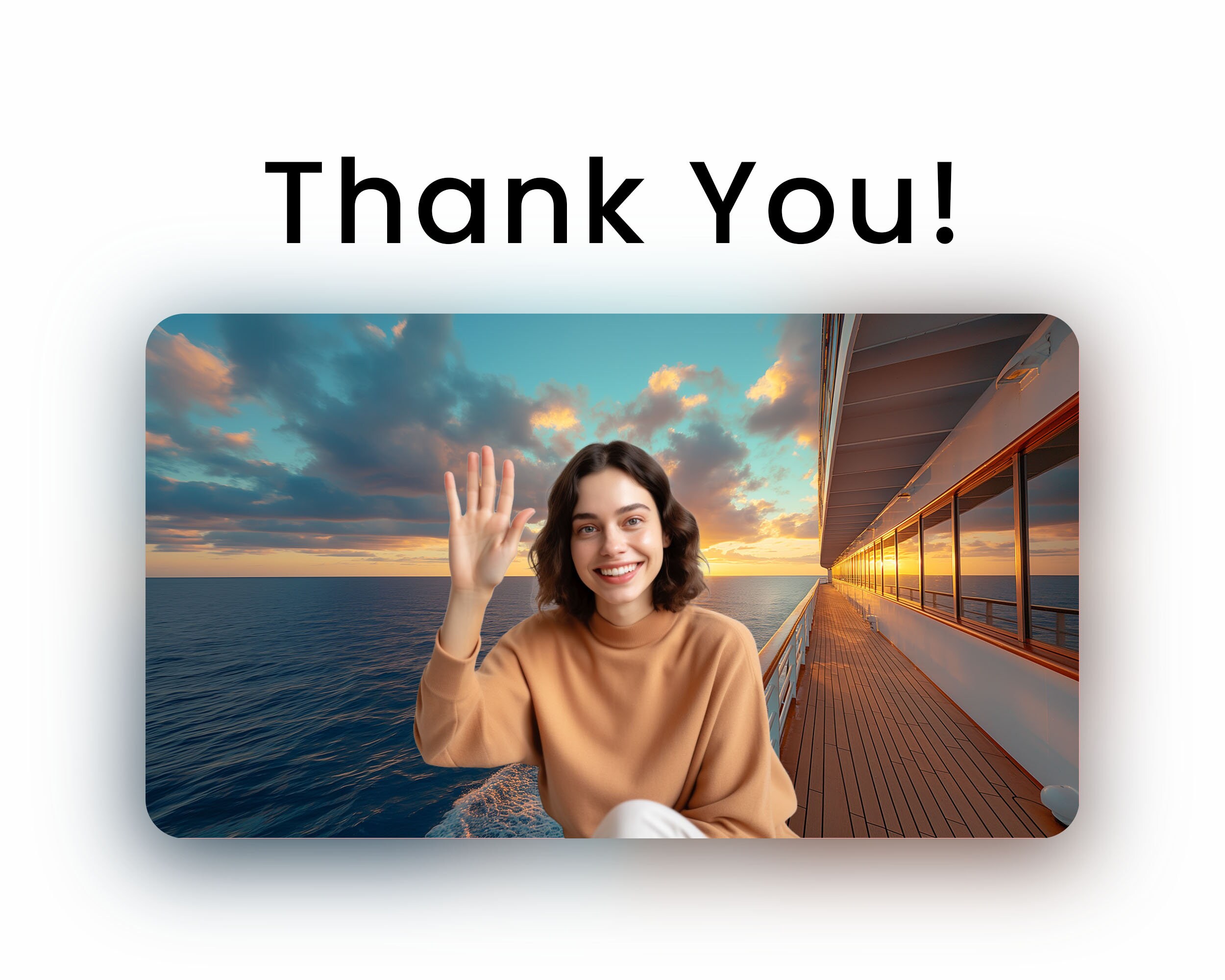 Zoom Background | Deck of Cruise Ship in the Ocean | Zoom Virtual ...