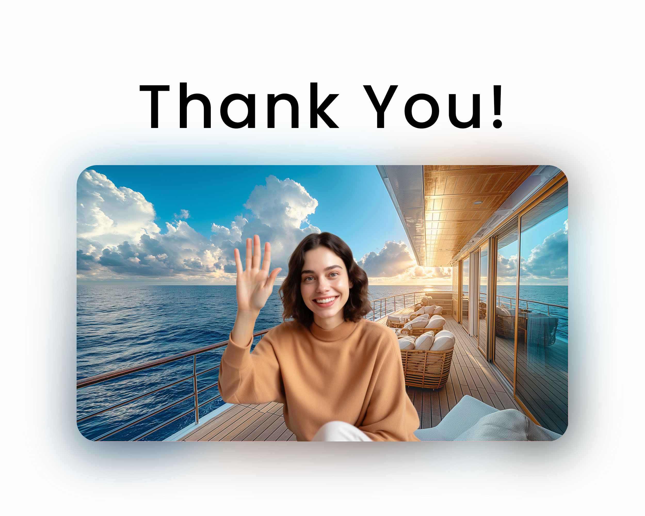 Zoom Background |deck of Cruise Ship in the Ocean | Zoom Virtual ...