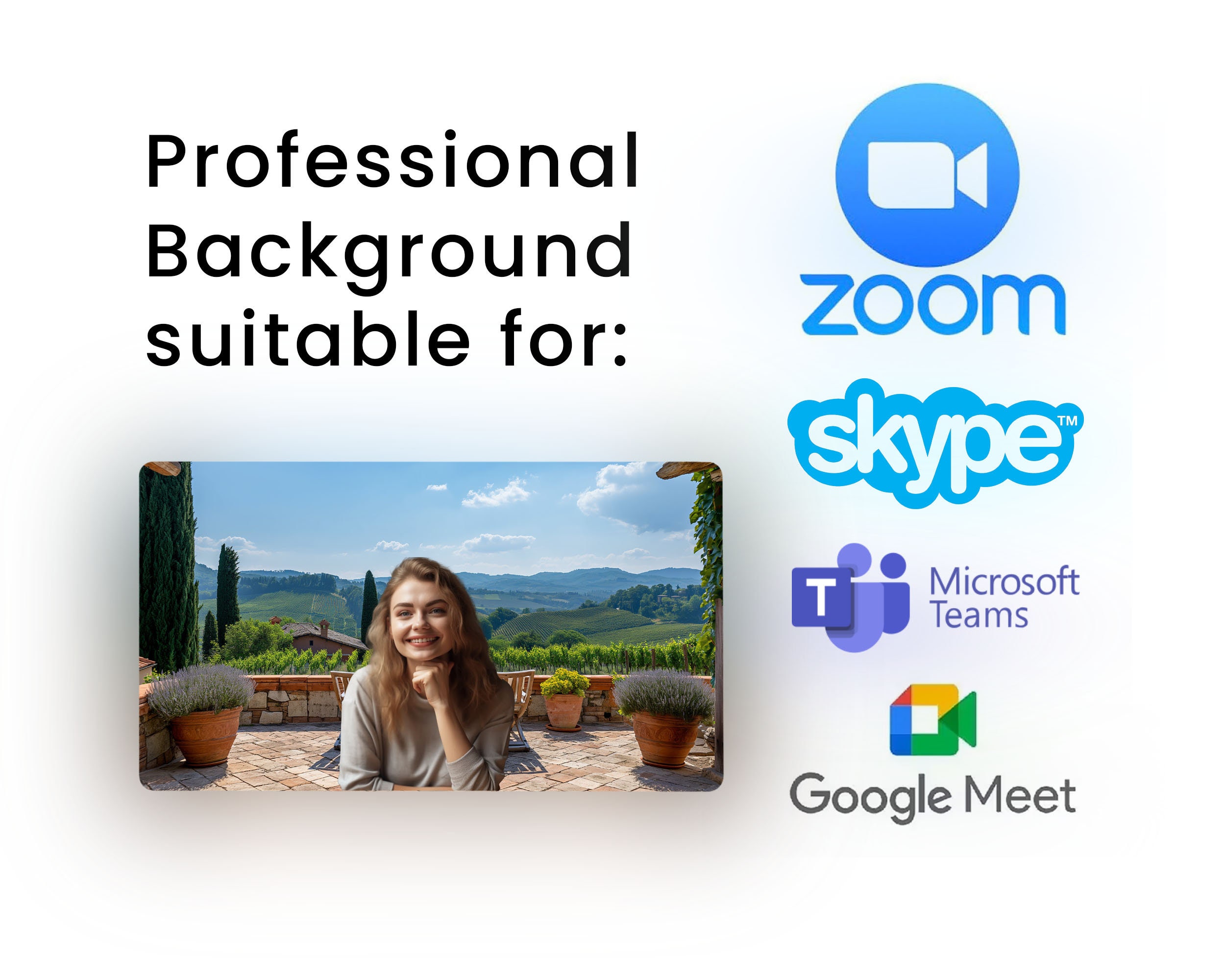 Italy Inspired Zoom Background | Suitable for Zoom, Google Meet ...
