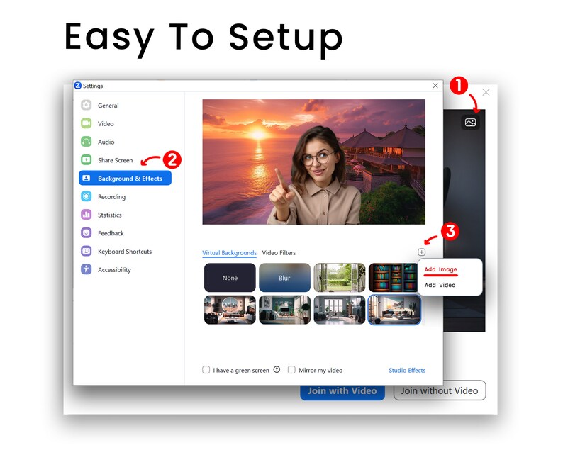 Sunset Sea View Background for Zoom | Zoom, Meet, Microsoft Teams ...
