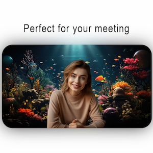 Realistic Virtual Background With Aquarium View for Ocean and Sea ...