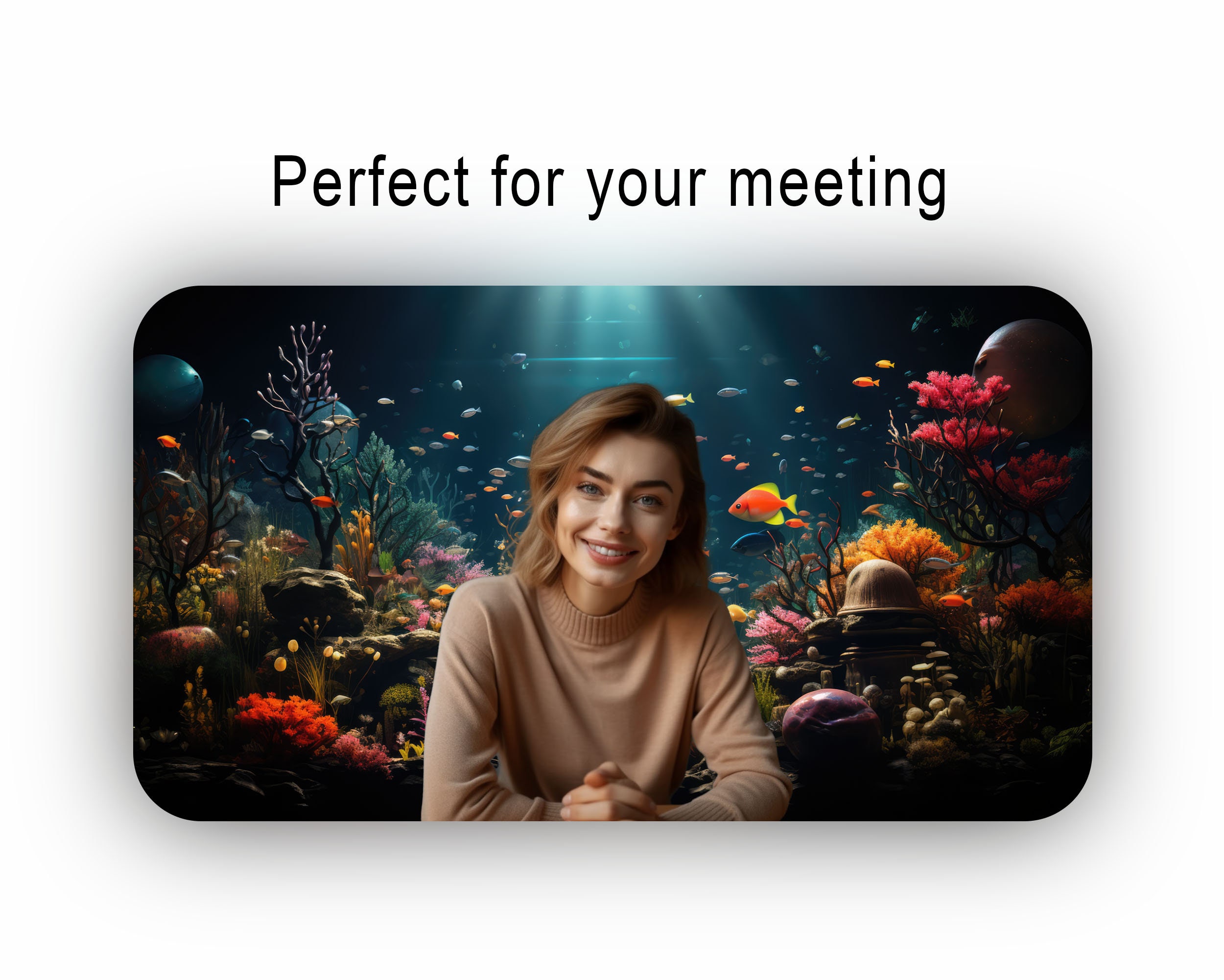 Realistic Virtual Background With Aquarium View for Ocean and Sea ...