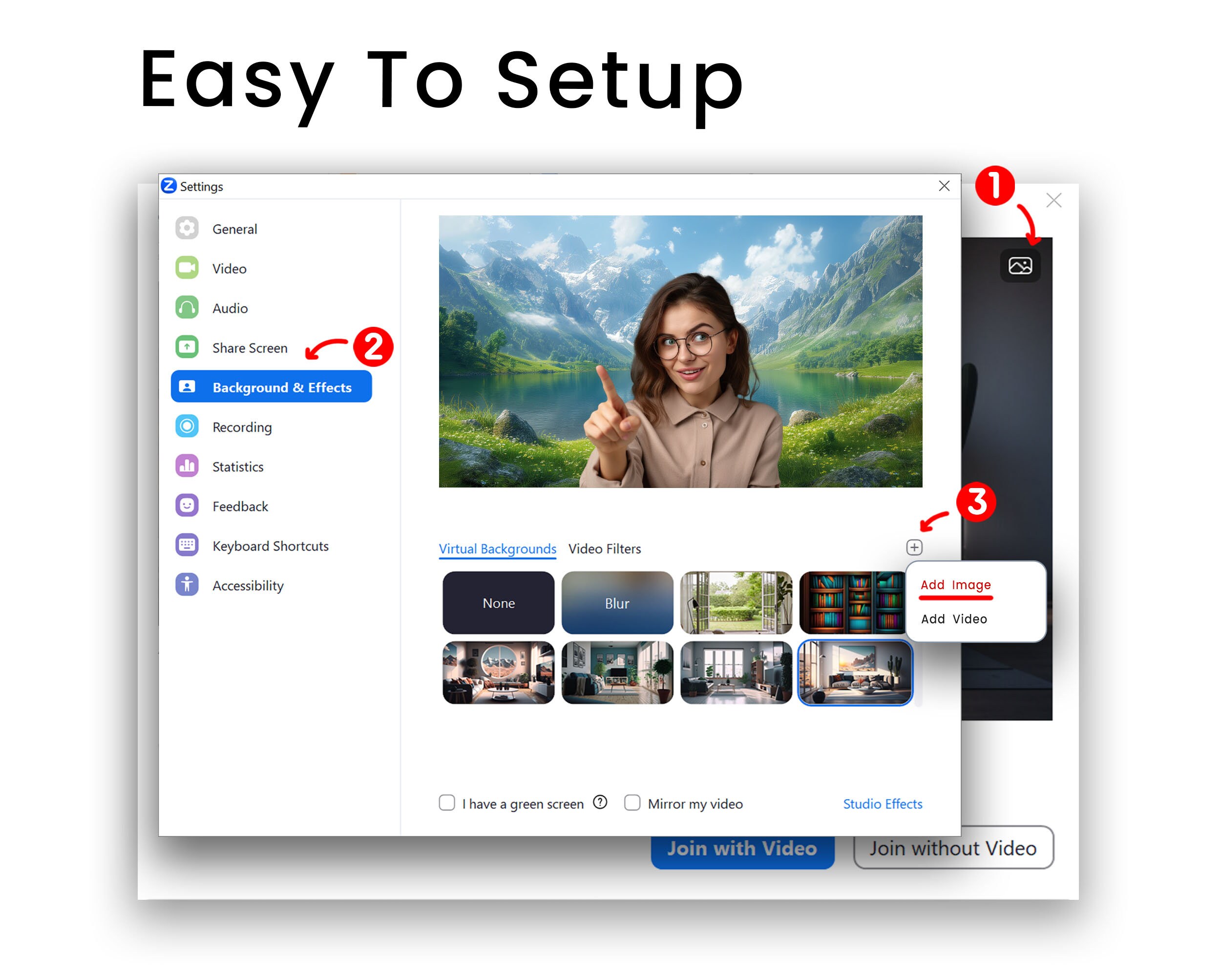 Alps Background for Zoom | Office Virtual Background | Teams Background ...