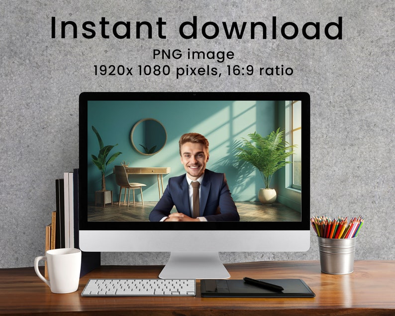 Realistic Virtual Background of Vanity Table in a Green Room With ...